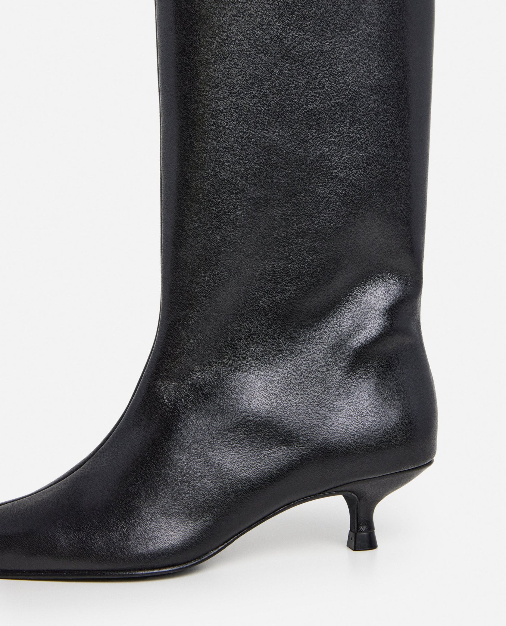 Nour Leather Black Boot – Flattered