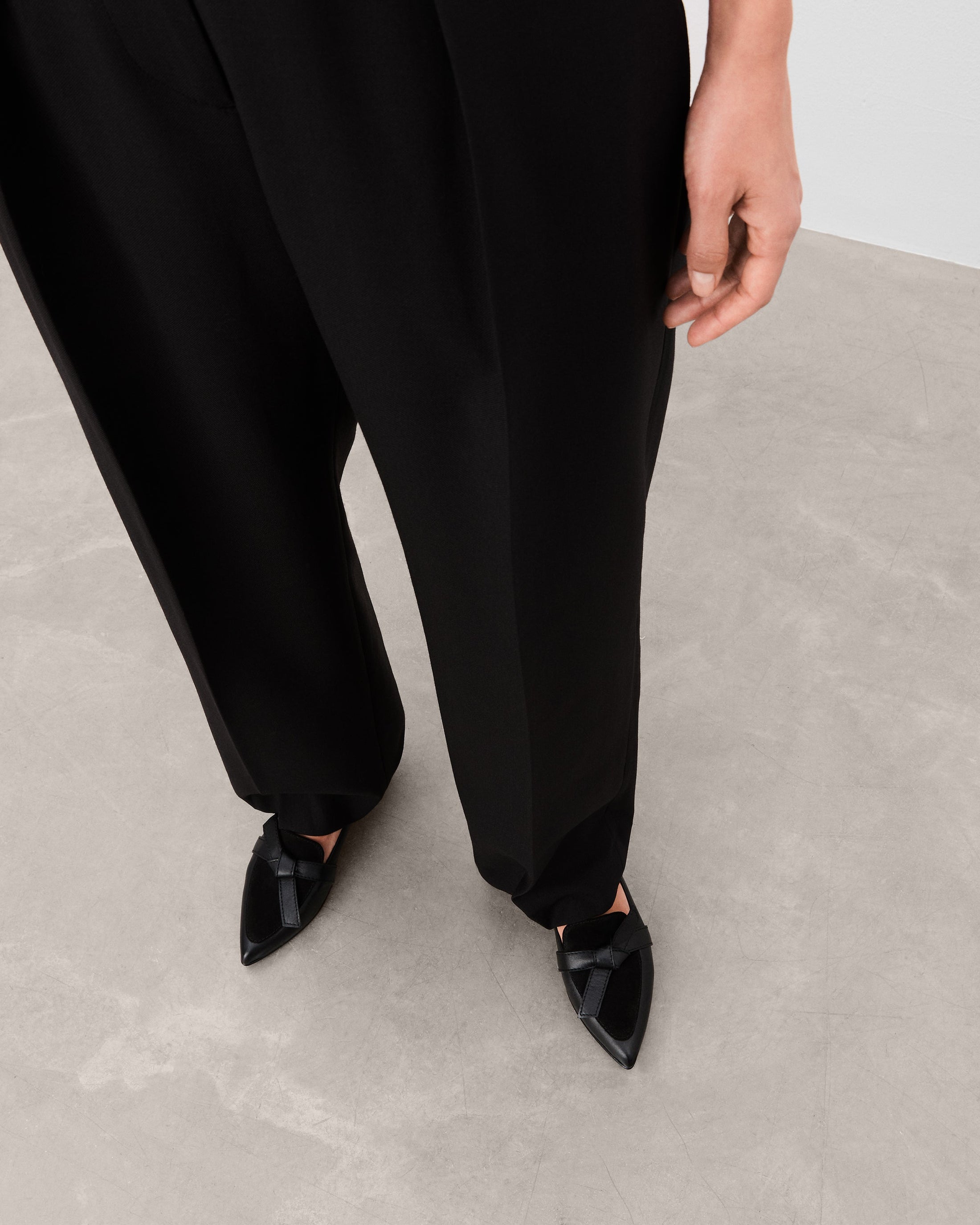 Ally Leather/Suede Black Loafer – Flattered