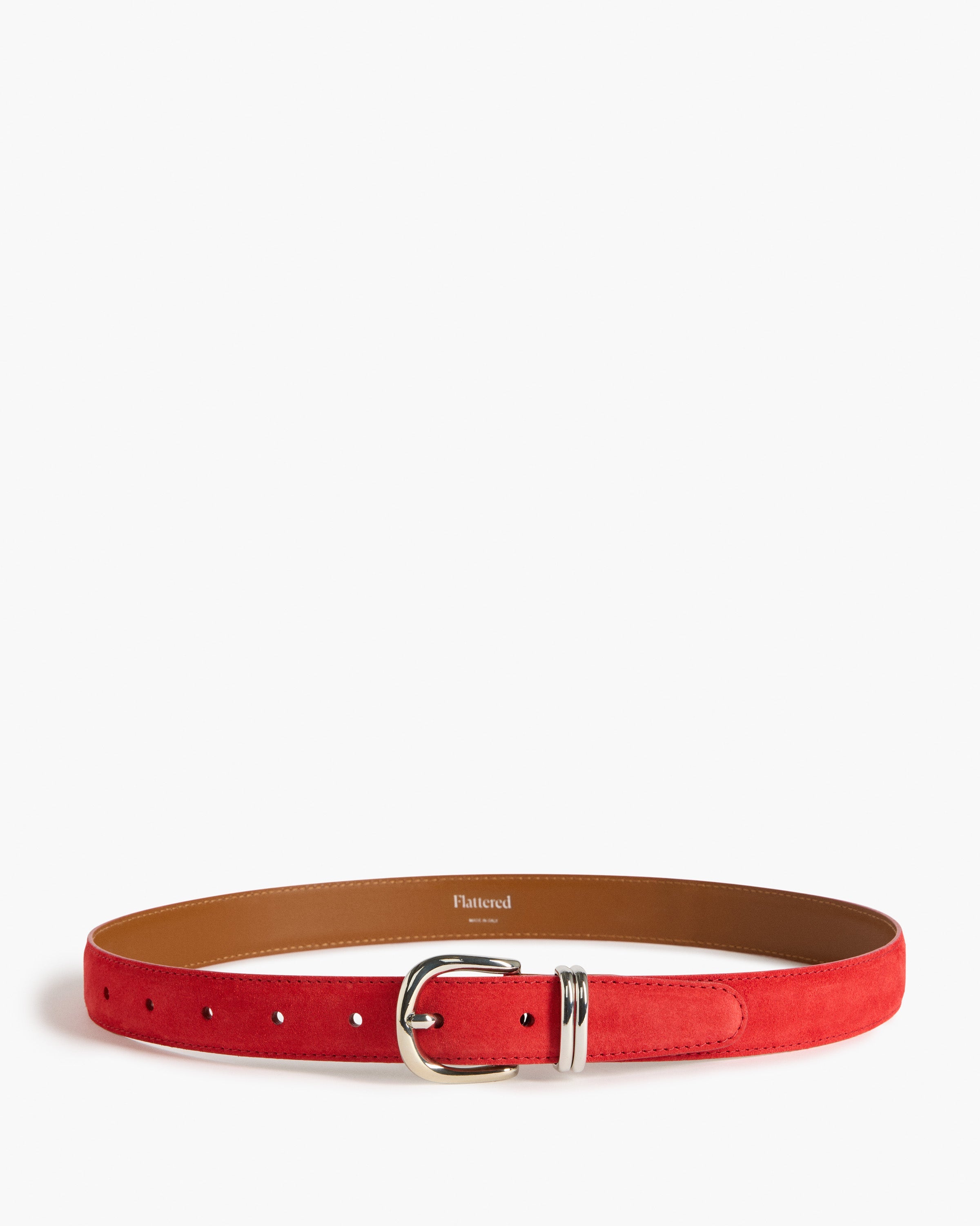 Beatrice Belt Suede Cherry Belt – Flattered