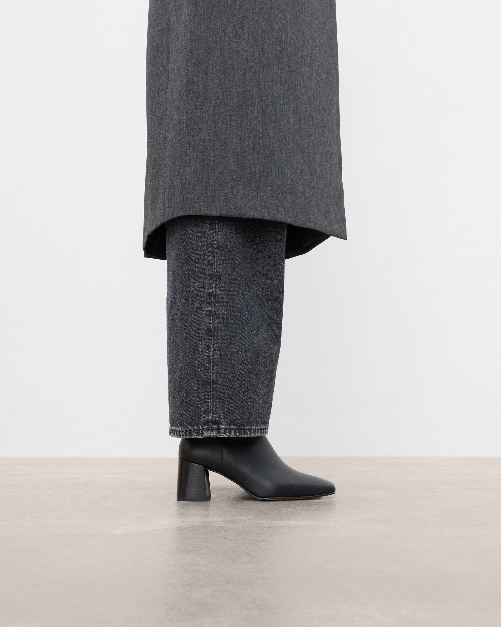 Cay Leather Black Boot – Flattered