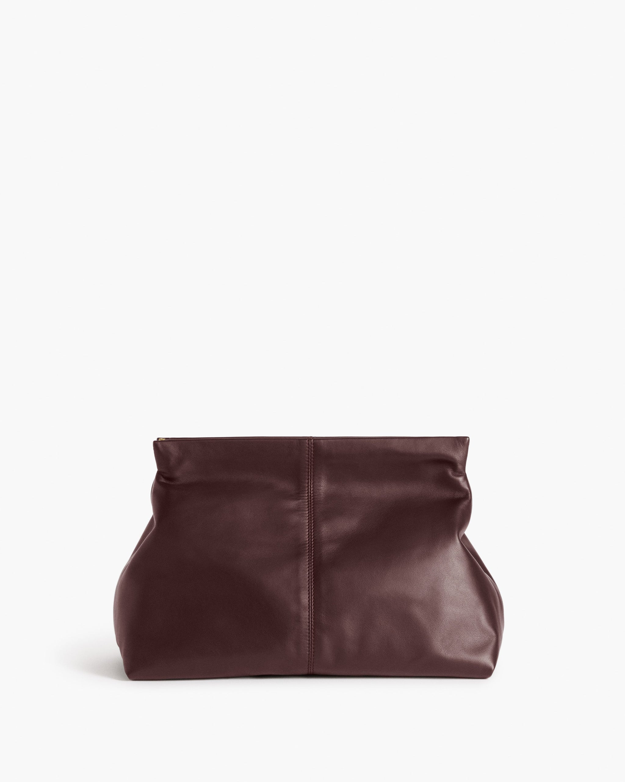 Clay Clutch Leather Burgundy Bag – Flattered