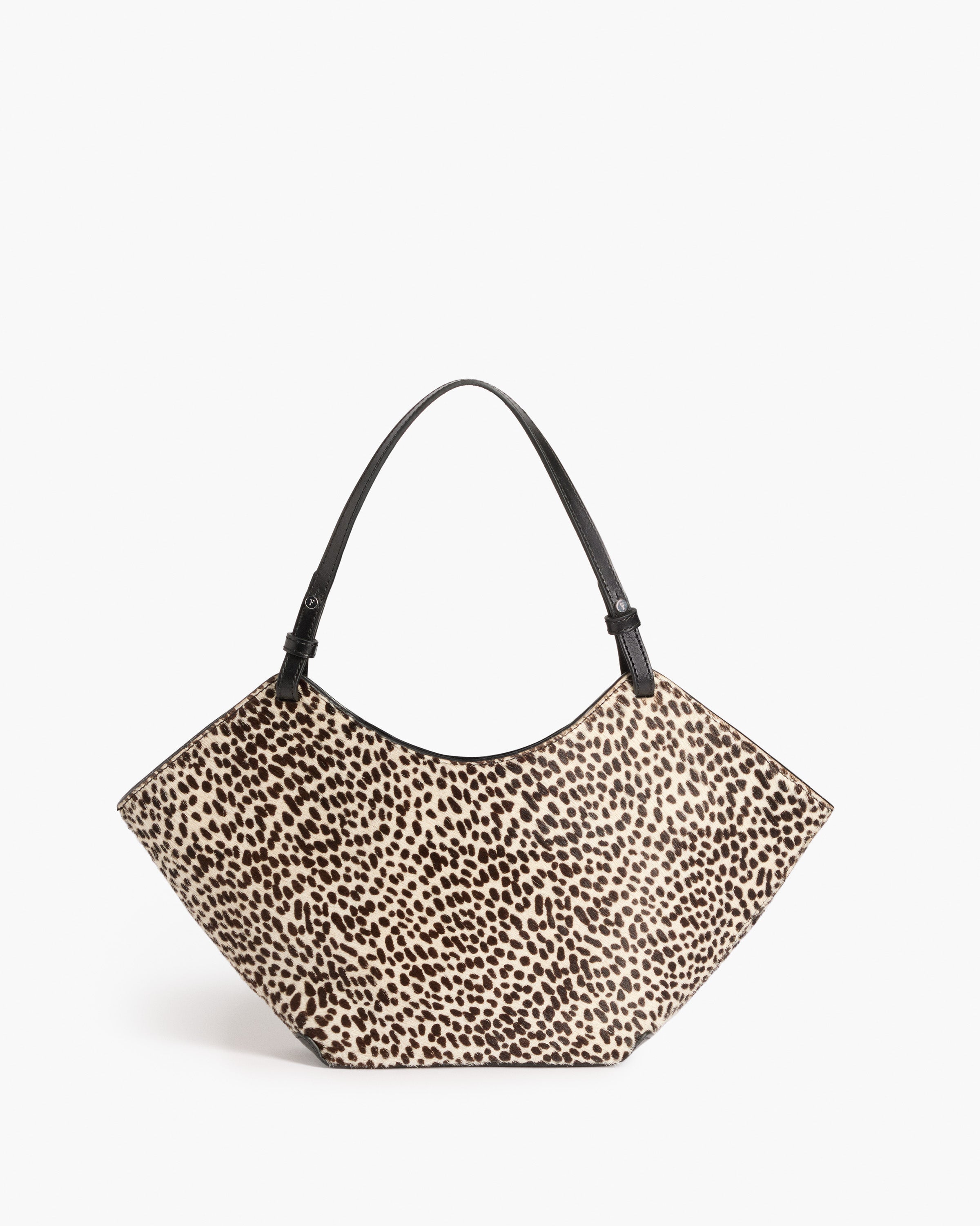 Dilba Mini Tote Bag Leather Hair Chocolate Dot Bag – Flattered