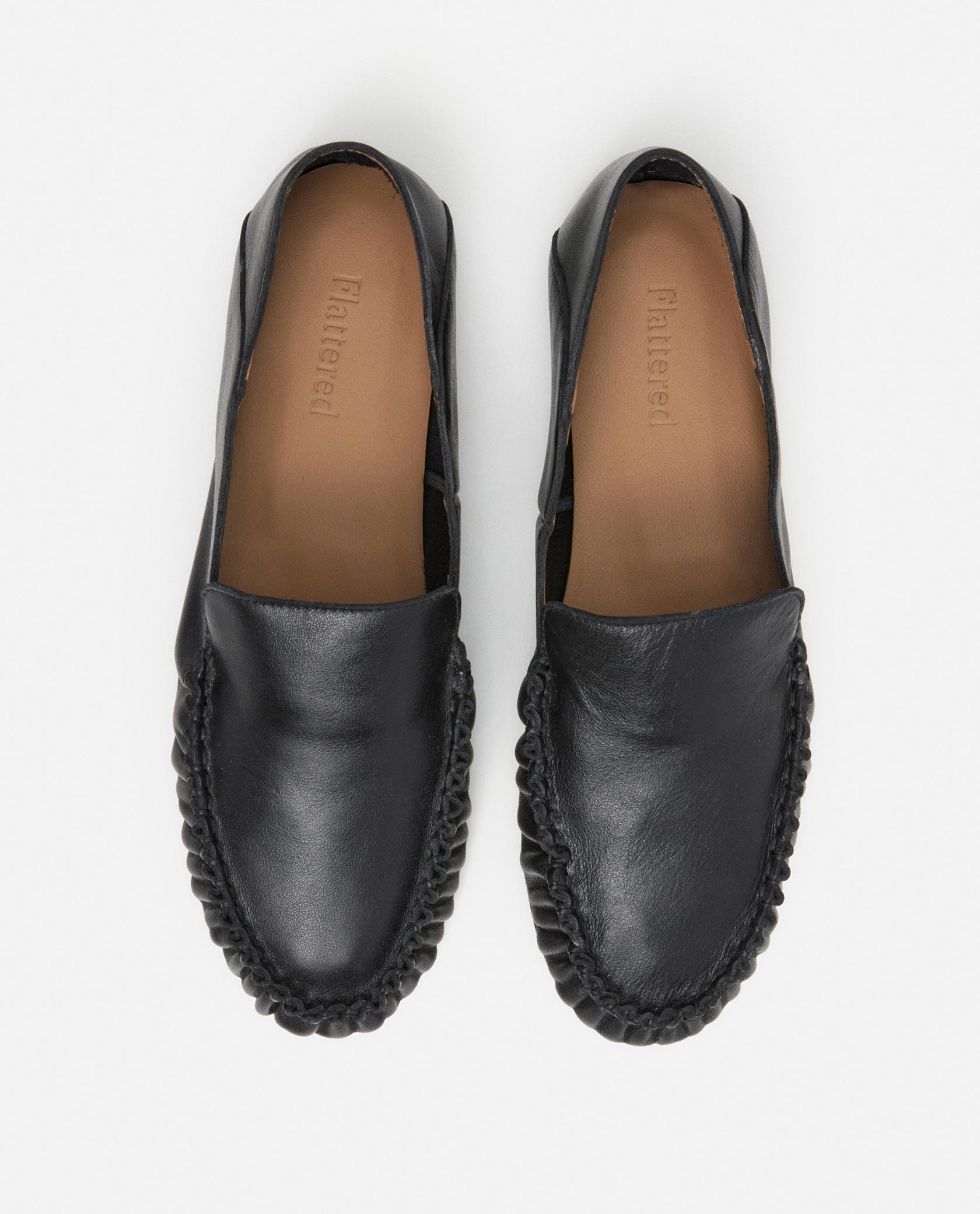 Bon Bon Leather Black Loafer – Flattered