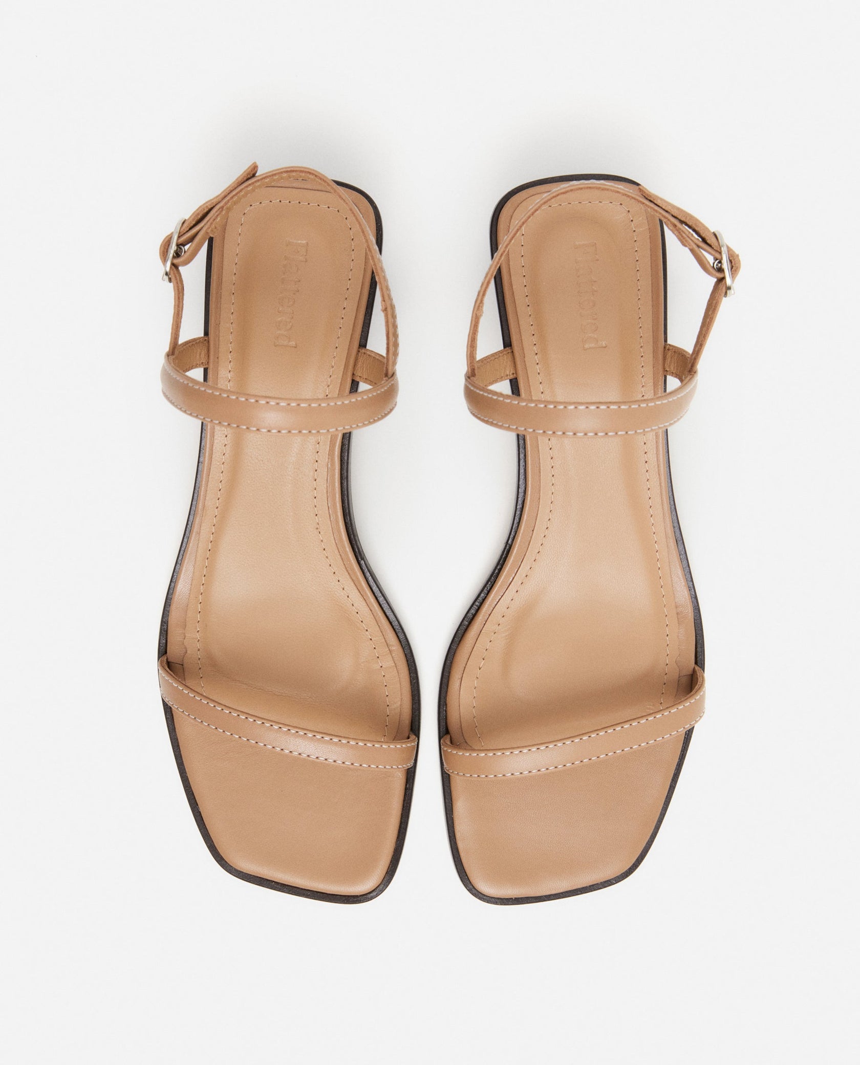 Juno Leather Cognac heel – Flattered
