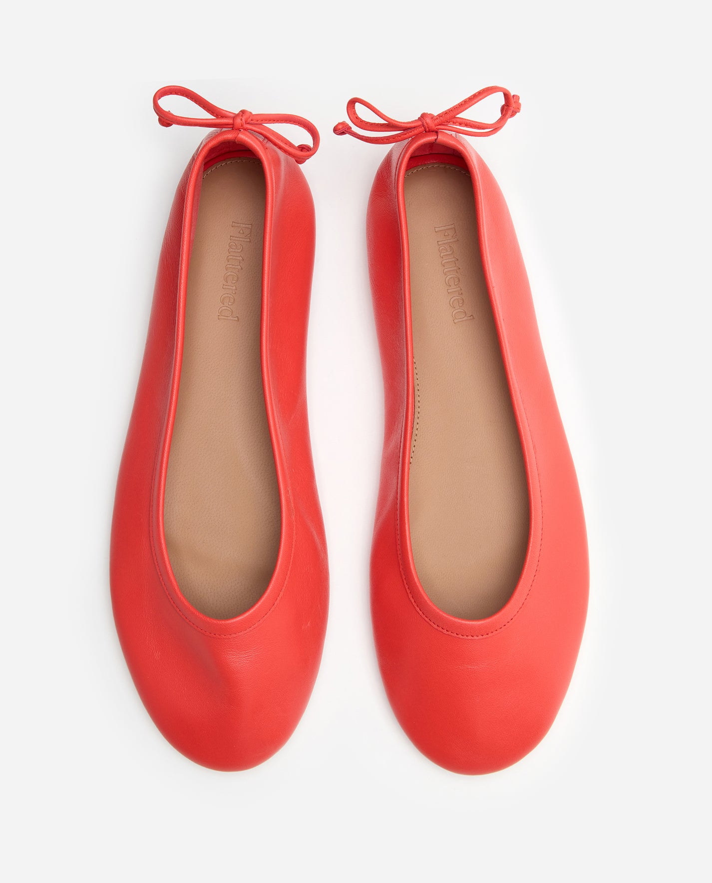 Pat Leather Poppy Red Ballet Flat – Flattered