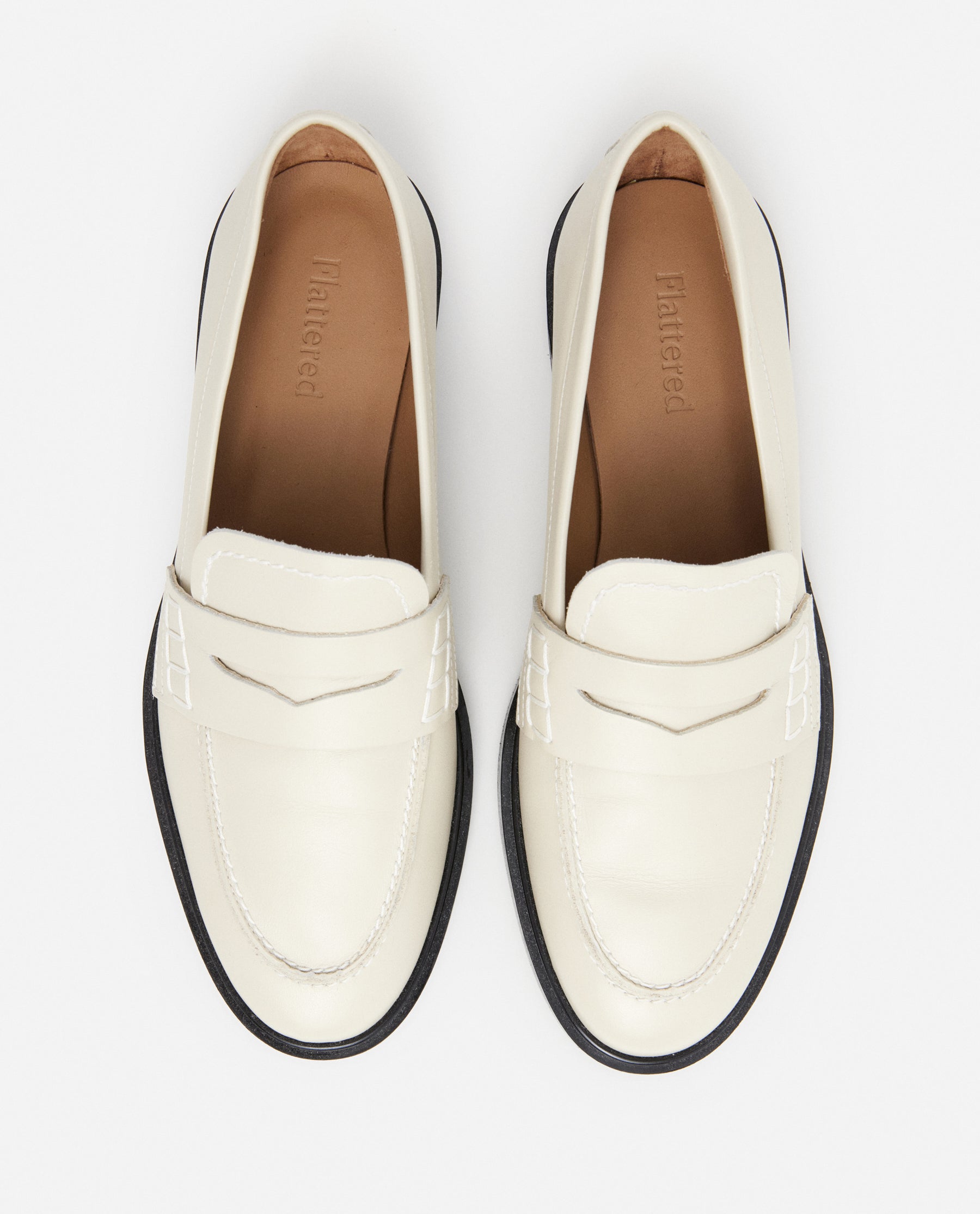 Sara Leather Creme Loafer – Flattered