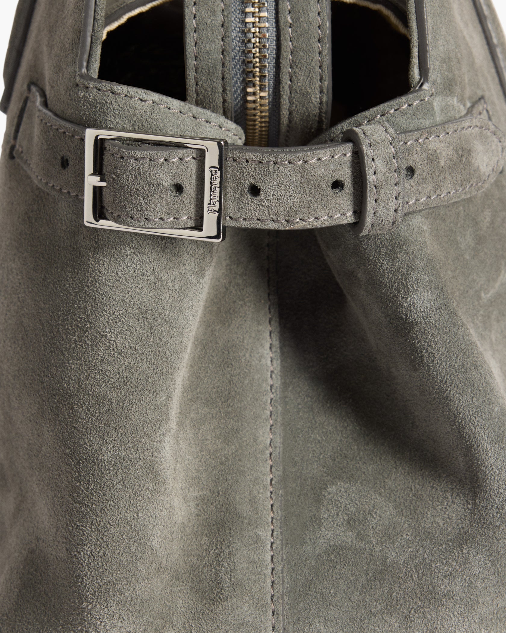 Lisa Bowler Bag Suede Stone Grey Bag – Flattered